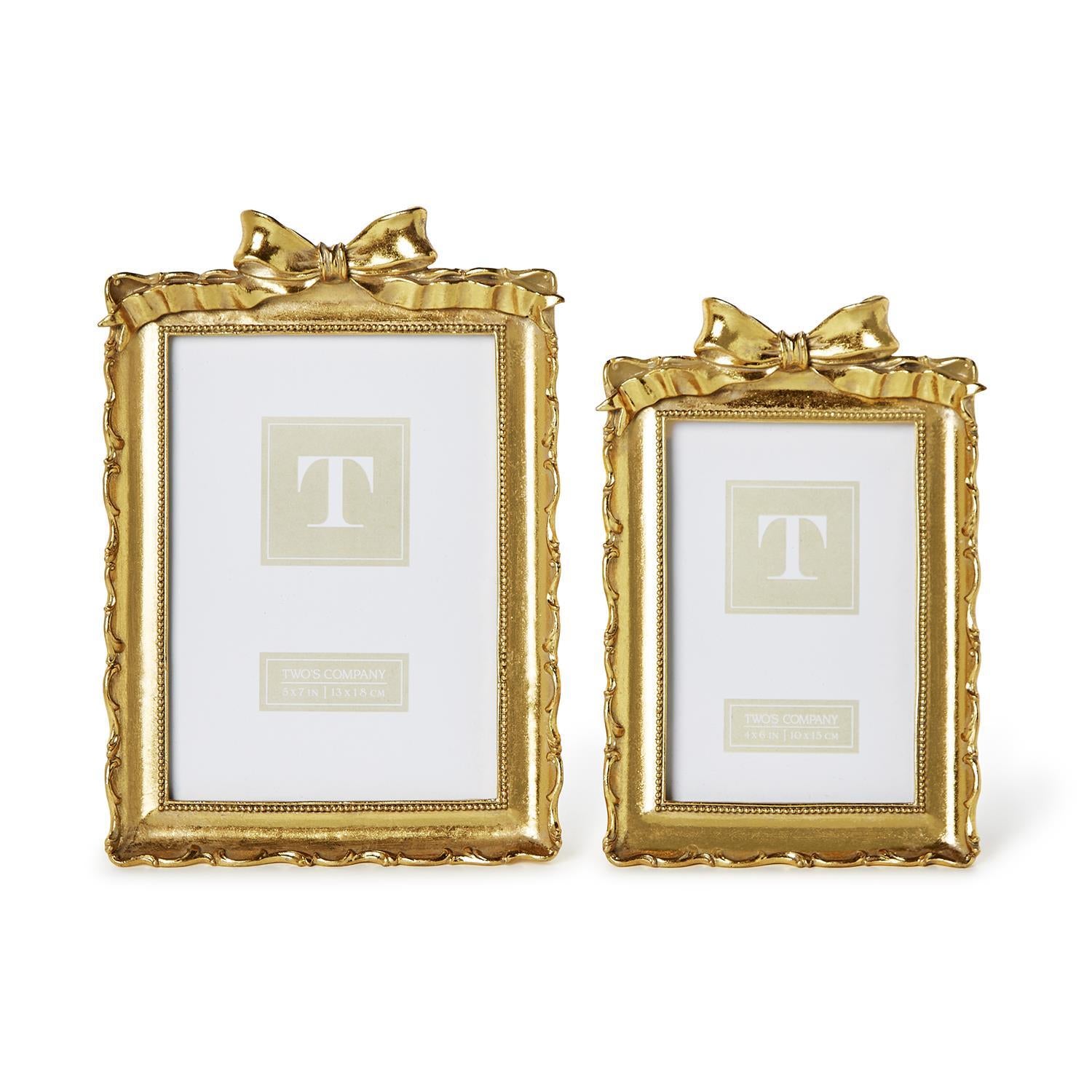 Vintage Gold Frame with Accent Bow – Deep South Home and Gifts