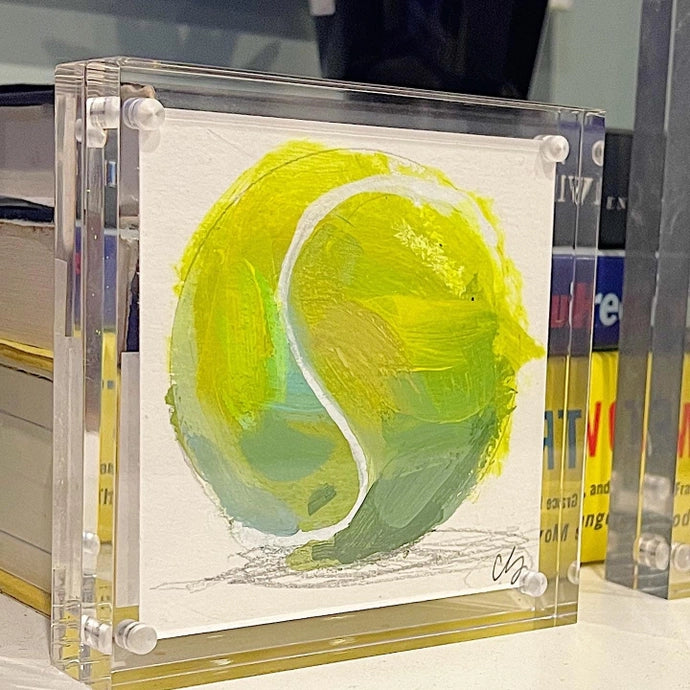 Hot Shot Tennis Ball Framed Painting – Deep South Home and Gifts